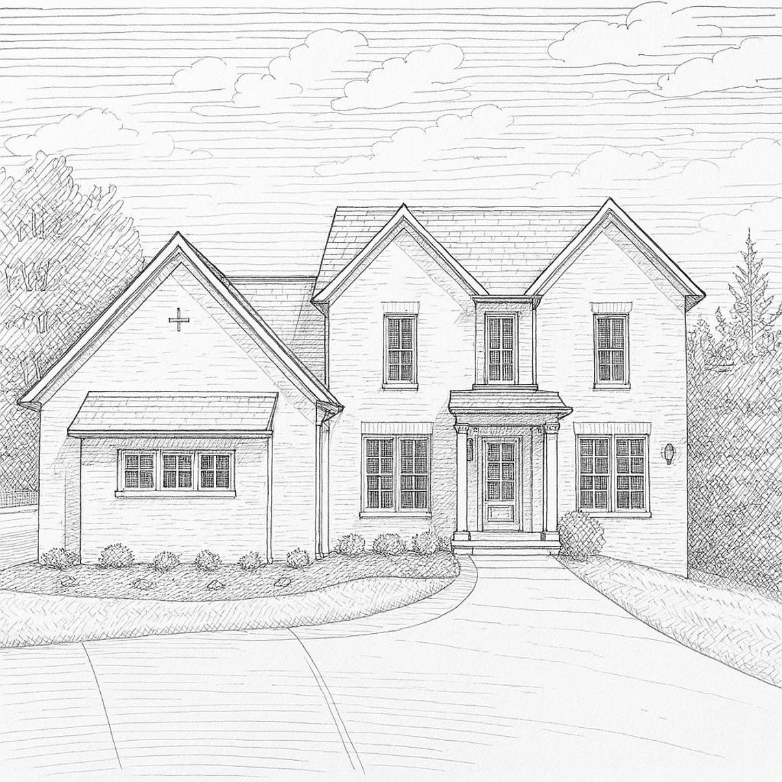 Drawing of Your Home! - Etsy