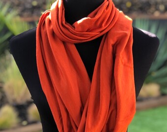 Burnt Orange Scarf | Etsy