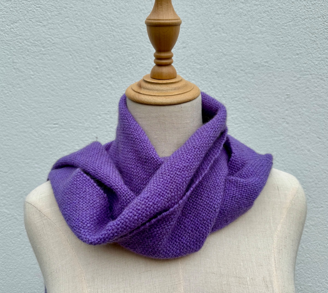 Purple Handwoven Possum Merino Scarf - Etsy