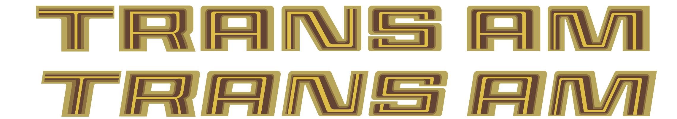 Trans - Am Lettering Vector File Not Scaled - Etsy