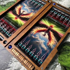 Handmade Wooden Backgammon Set, Personalized Backgammon Game, Christmas ...