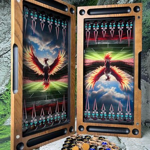 Handmade Wooden Backgammon Set, Personalized Backgammon Game, Christmas ...