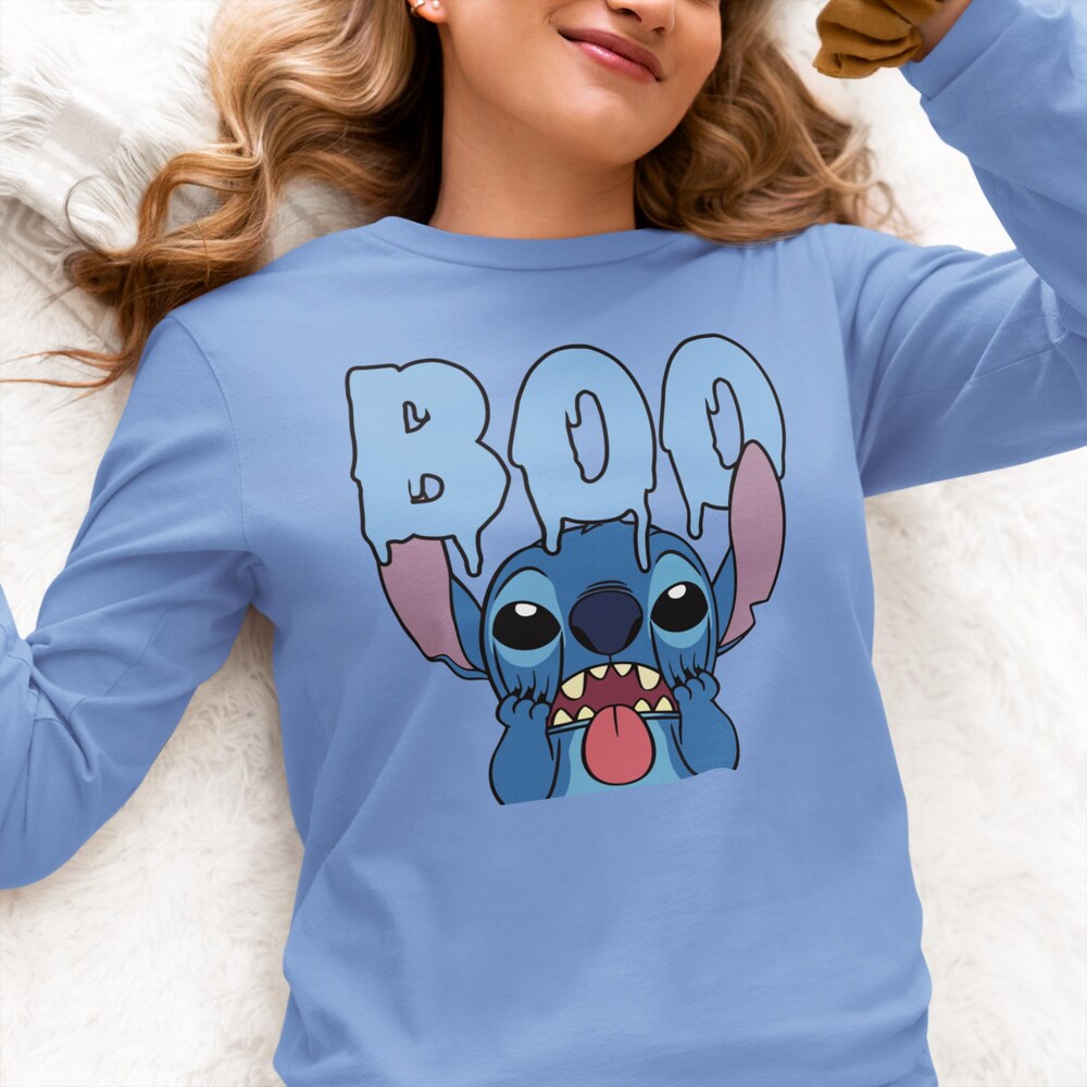 Stitch Boo Halloween 2025 Shirt, Disney Stitch Boo Horror Halloween ...