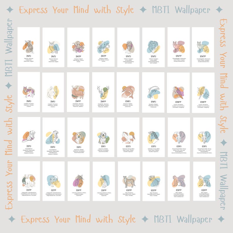 Mbti-estj-phone Wallpaper – Executive Personality Digital Download ...