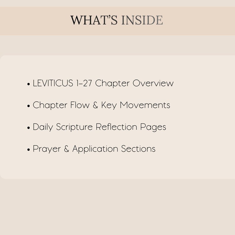 Leviticus Bible Study Workbook PDF | Scripture Reflection on Holiness ...