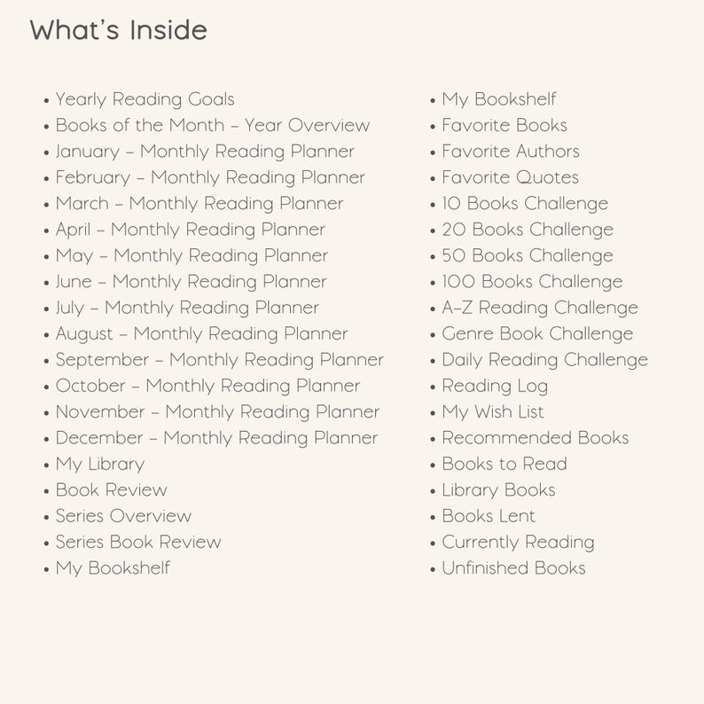 Editable Reading Journal Canva Template | Book Tracker (A4, Letter) - Etsy