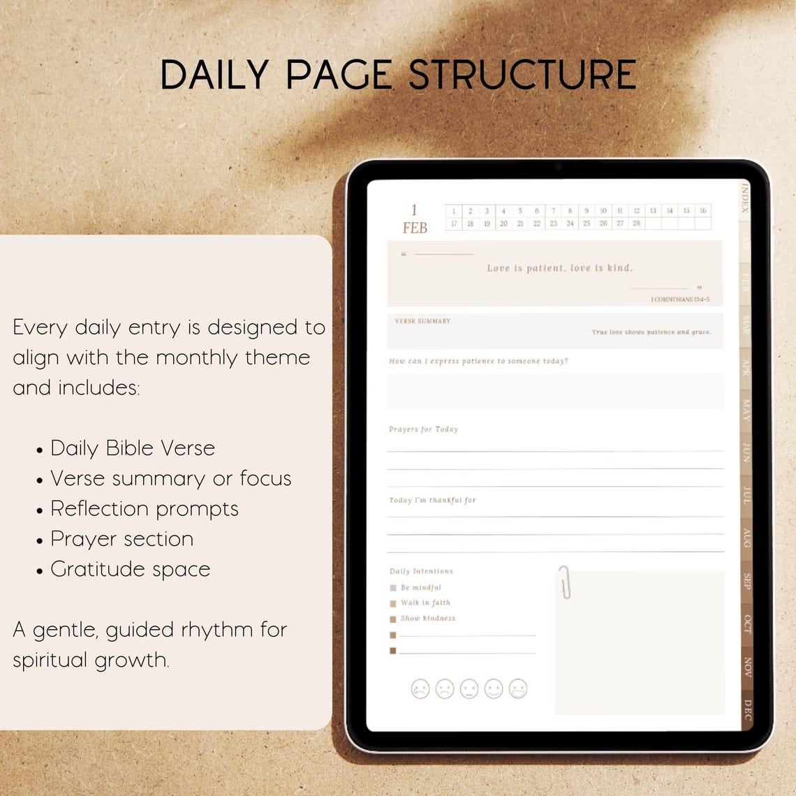 Daily Bible Journal | 365 Bible Verses Devotional | Healing, Obedience ...
