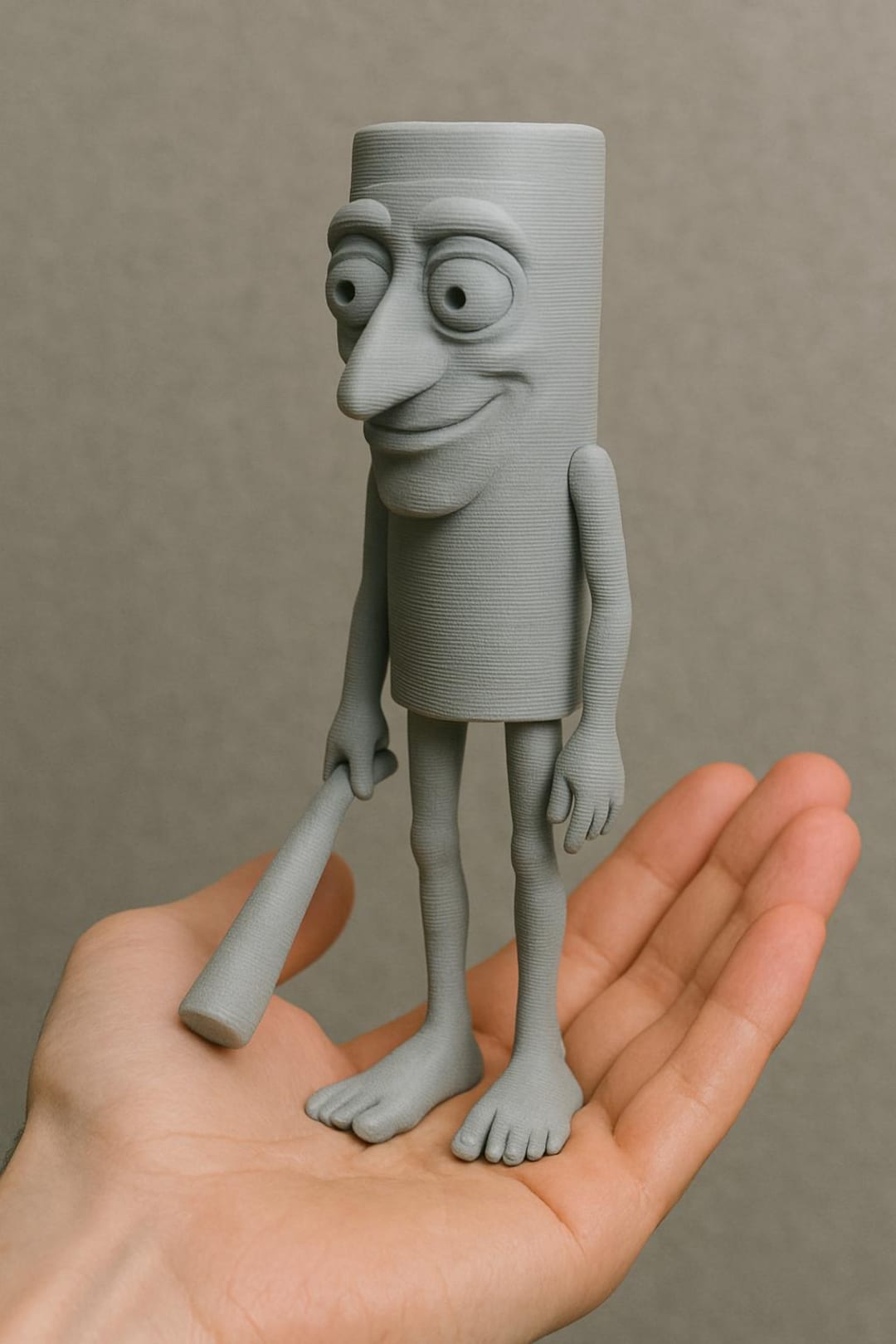 Tung Tung Sahur Meme Figurine STL - 3D Funny Wooden Cartoon Character ...