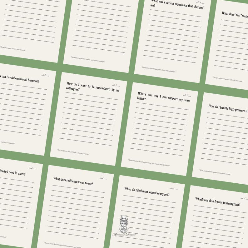 Journal Prompts for Healthcare Workers – Printable PDF for Reflection ...
