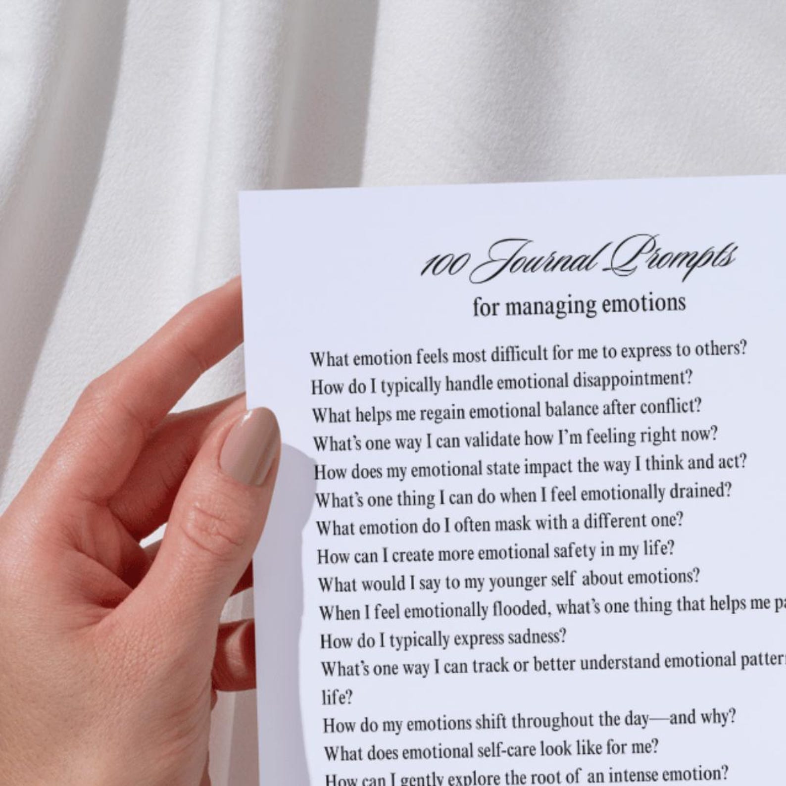 100 Journal Prompts for Managing Your Emotions: A Guided Journal for ...