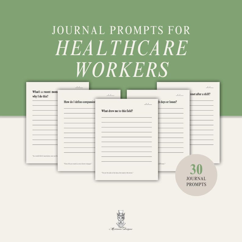 Journal Prompts for Healthcare Workers – Printable PDF for Reflection ...