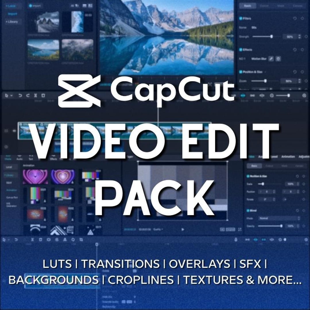 Capcut Ultimate Video Edit Pack – Overlays, Transitions, Luts & SFX for ...