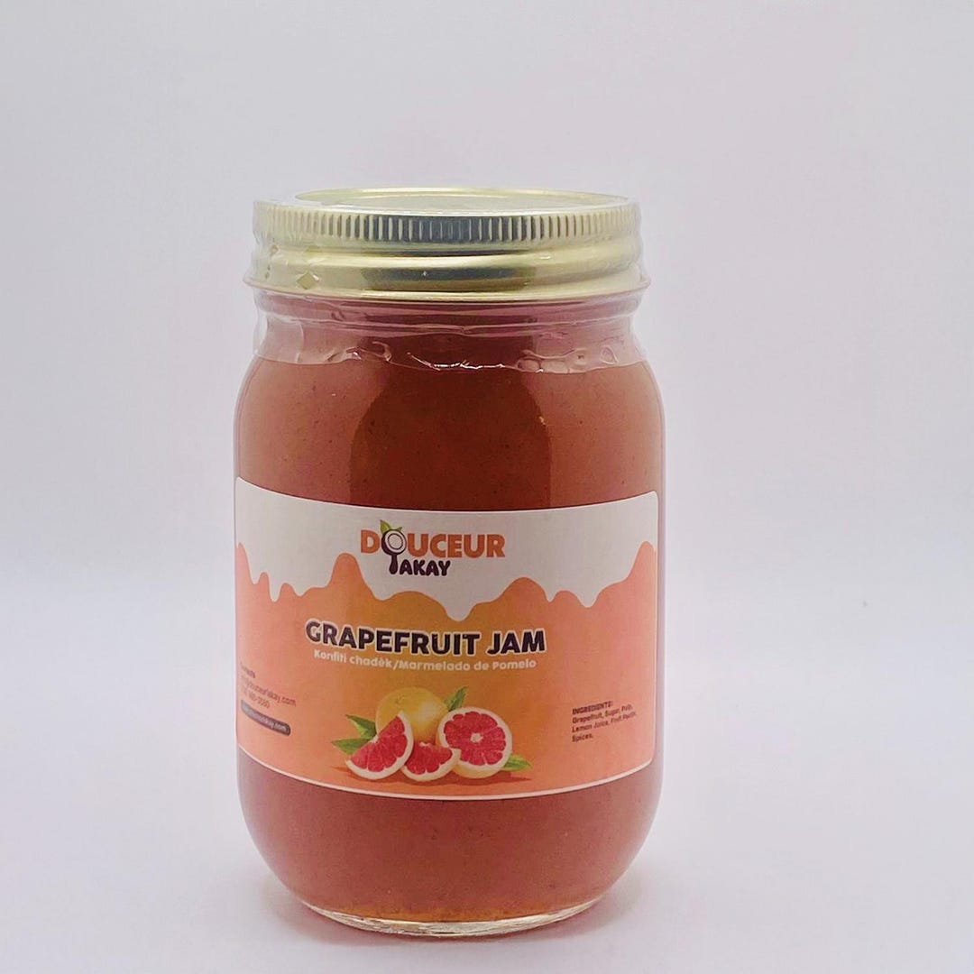 Haitian Grapefruit Jam Konfiti Chadek Homemade Fruit Spread Natural ...