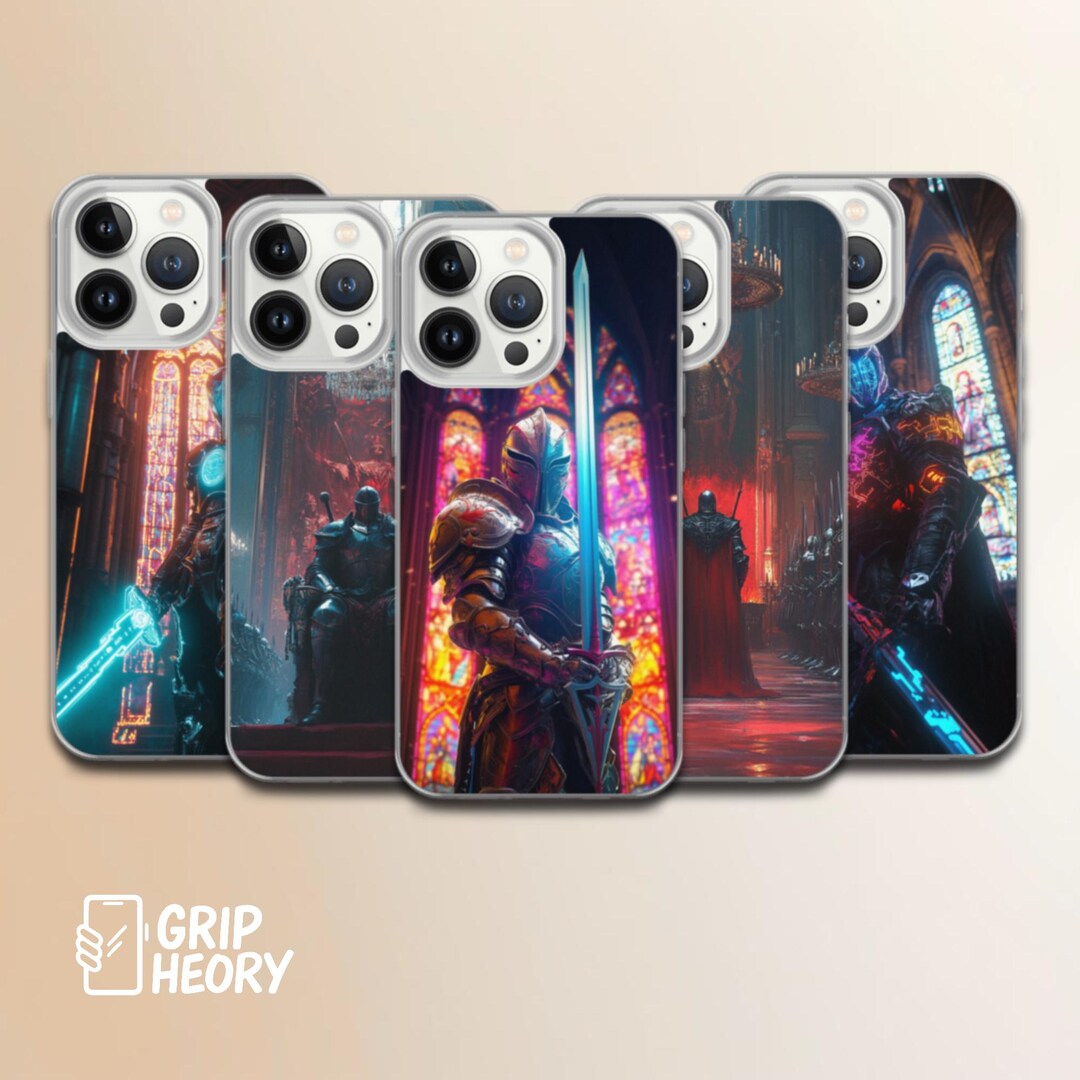 Cyber Knight Game Art Phone Case for iPhone 17 16 16 Pro MAX, Samsung ...
