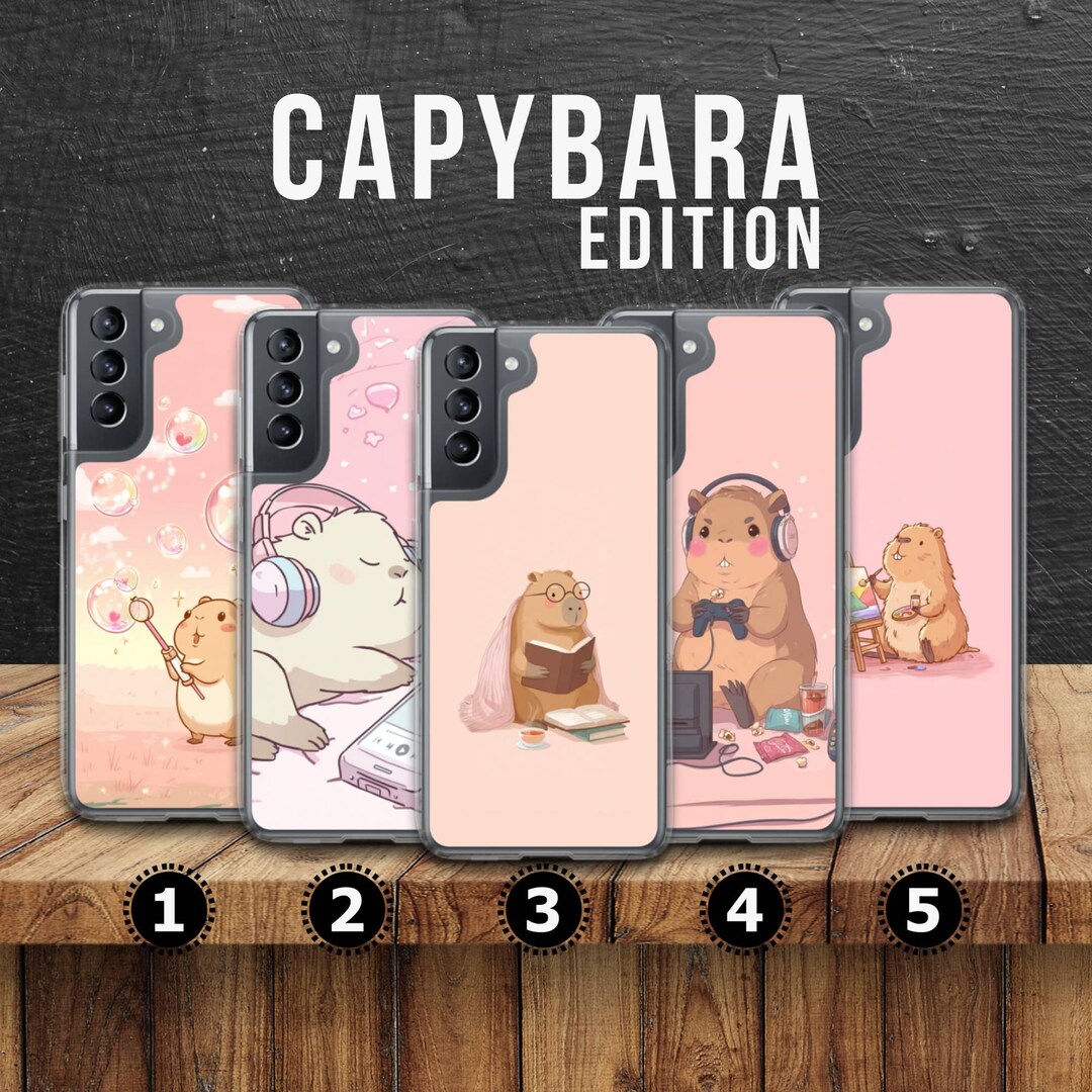 Adorable Capybara Phone Case Cute Pet Cover for iPhone 16, 15, 14, 13 ...