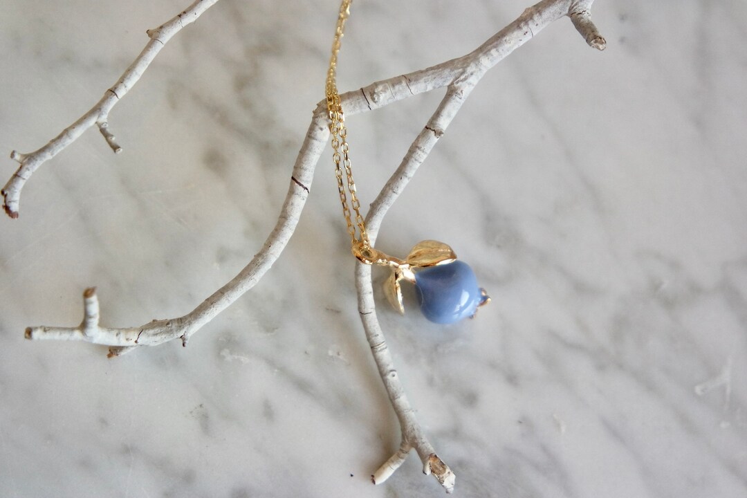 Blueberry Necklace, Fruit Necklace, Fruit Jewellery, Free Shipping ...