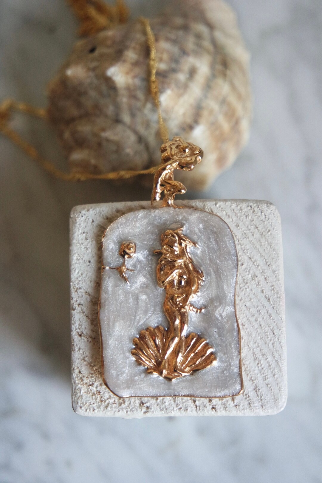 The Birth of Venus Necklace, Gift for Her, Birthday Gift, Woman ...