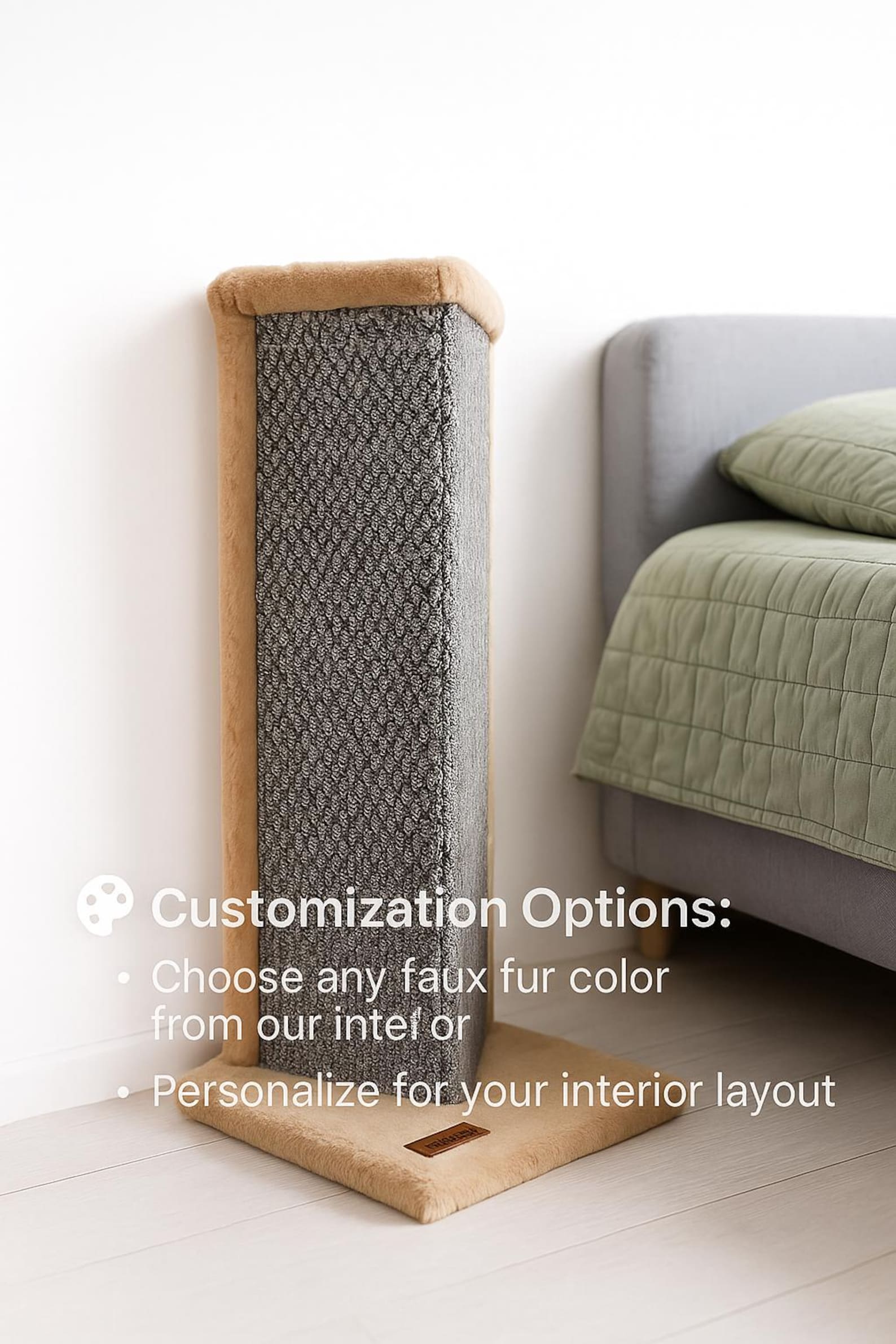 Modern Corner Cat Scratcher – Verical Scratching Post & Board, Cat ...