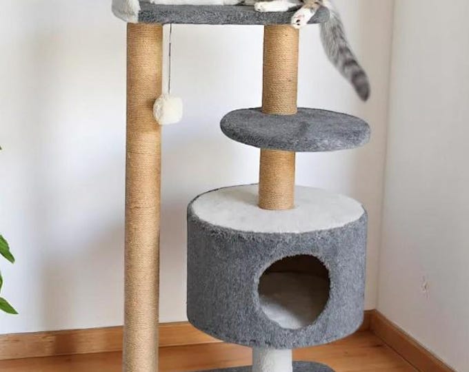 DIY Lighthouse Cat Tree Tower Playhouse *plans & Patterns* Cardboard ...
