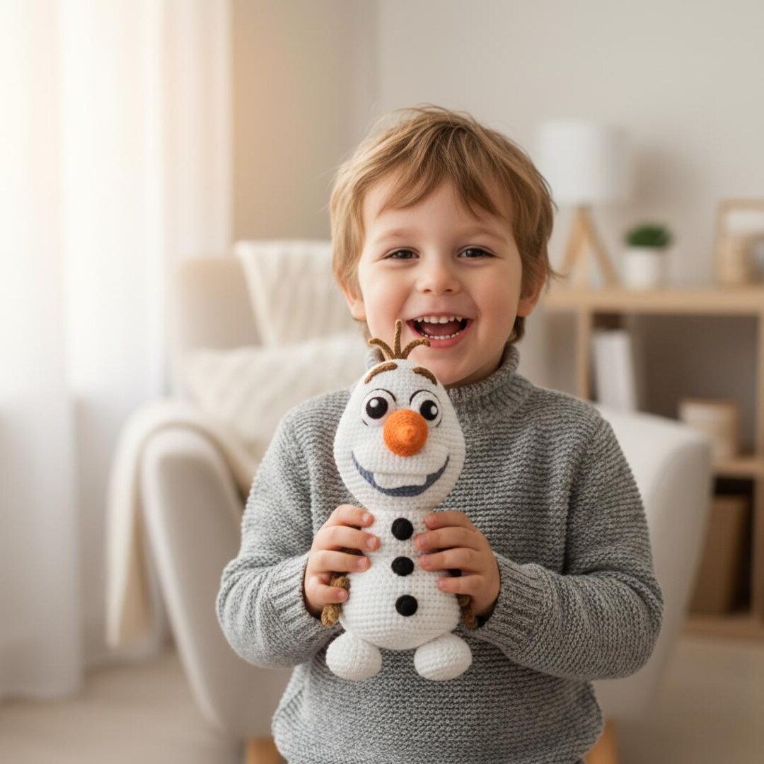 Snowman Crochet Pattern PDF, Olaf Inspired Amigurumi Pattern, Easy ...