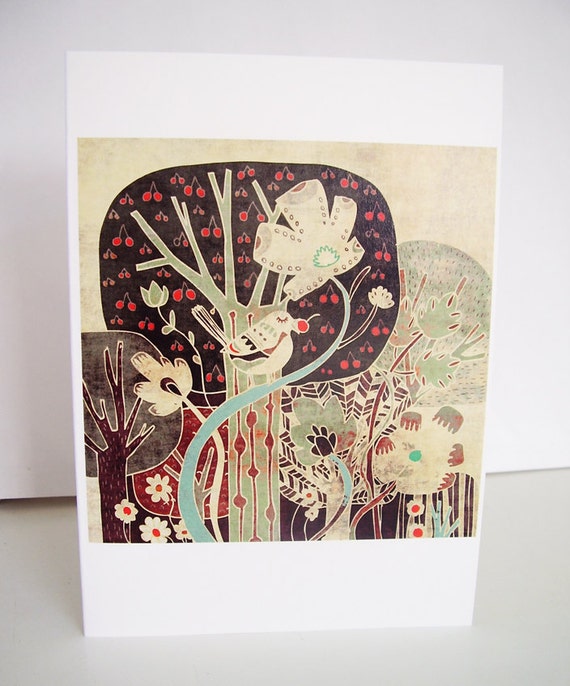 Items similar to Forest card on Etsy