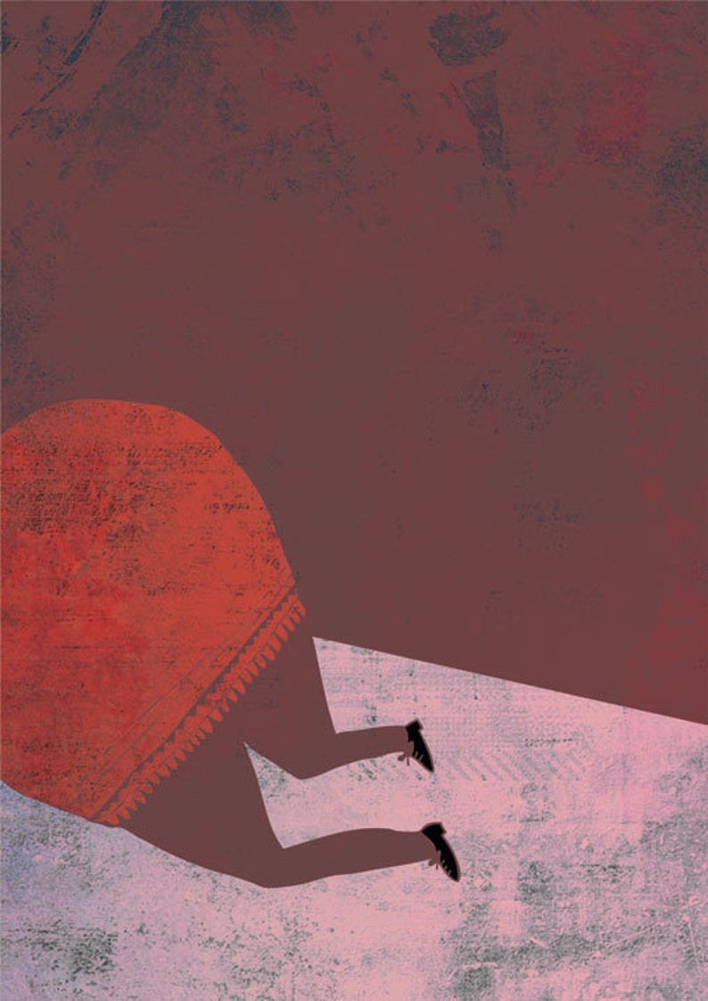 LOSE CONTROL Art Print // Red //funny Illustration - Etsy