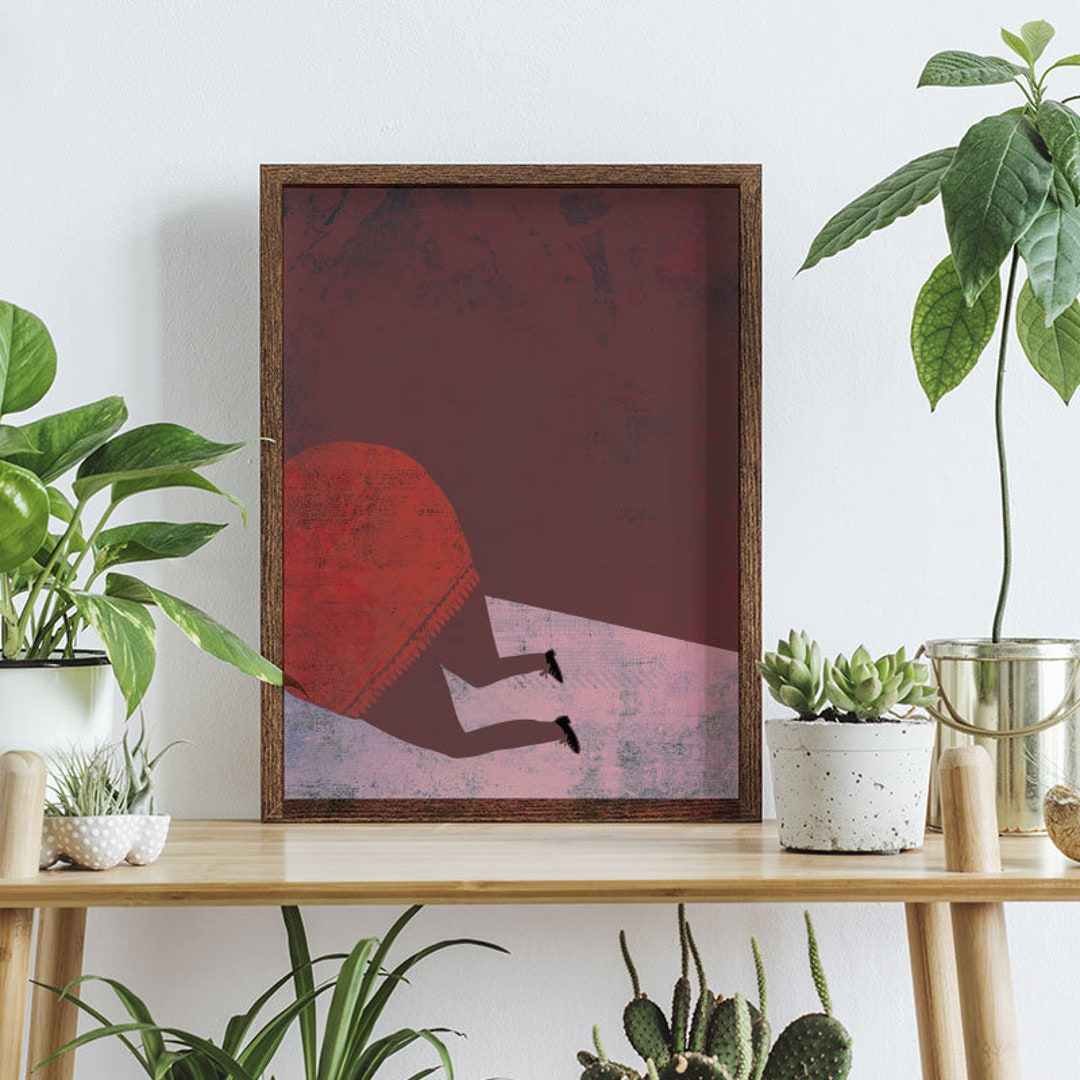 LOSE CONTROL Art Print // Red //funny Illustration - Etsy