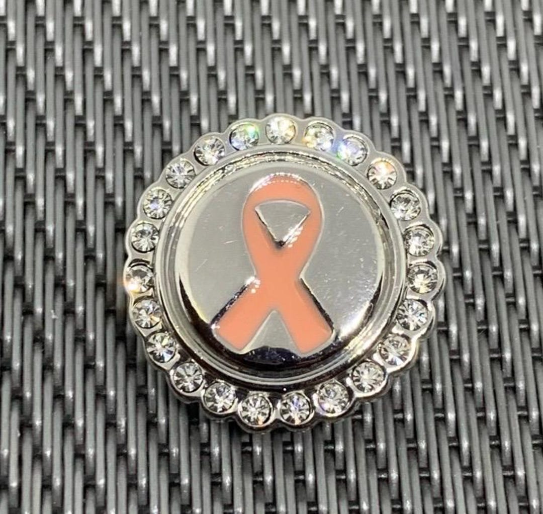 Breast Cancer Ribbon - Snap Button Charm - 18mm/20mm - Genuine Ginger ...