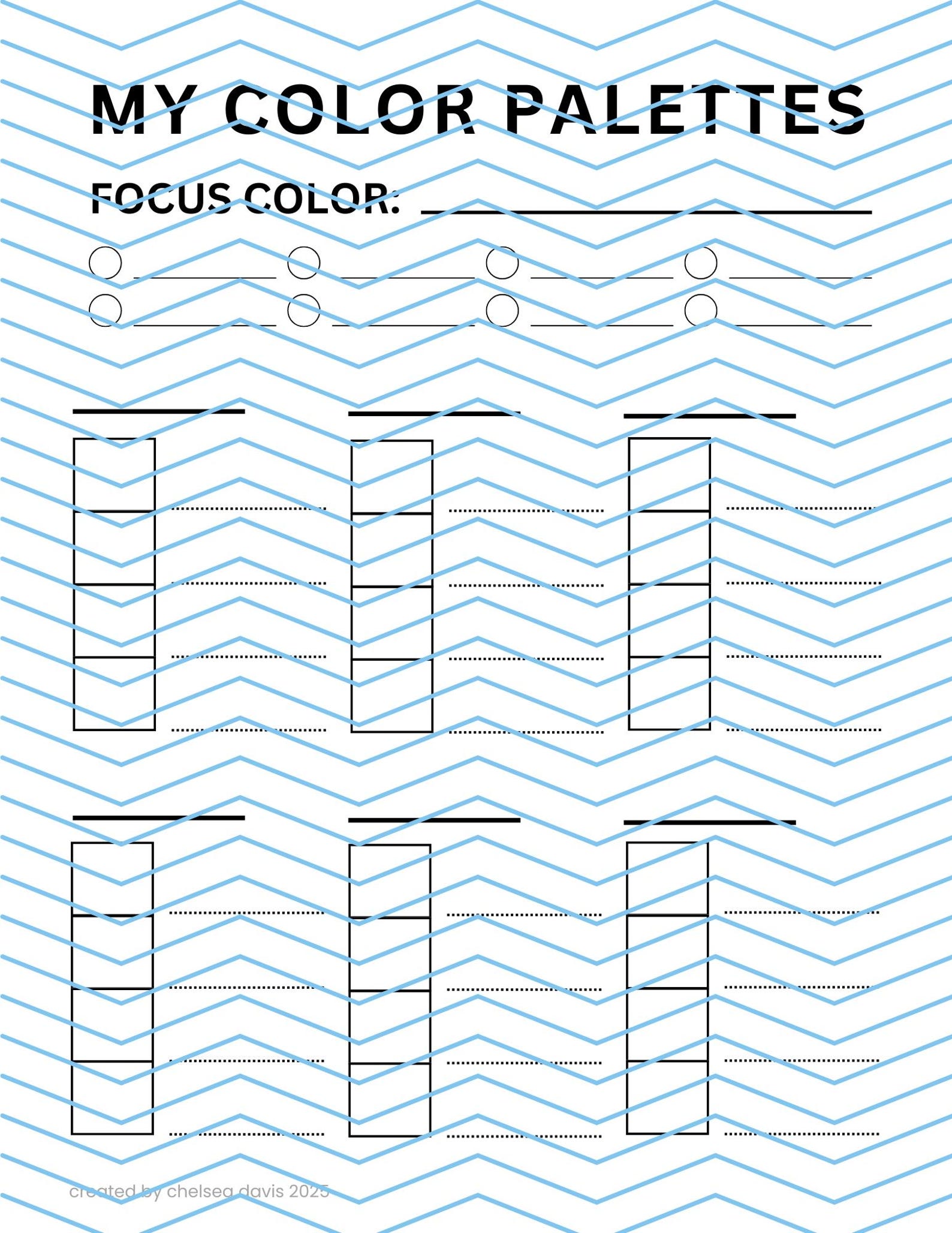 Color Palette Collection • Workbook for Artists – Color Theory Based ...