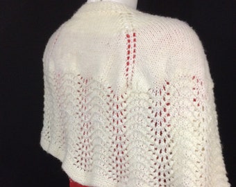 Hand knit cape | Etsy