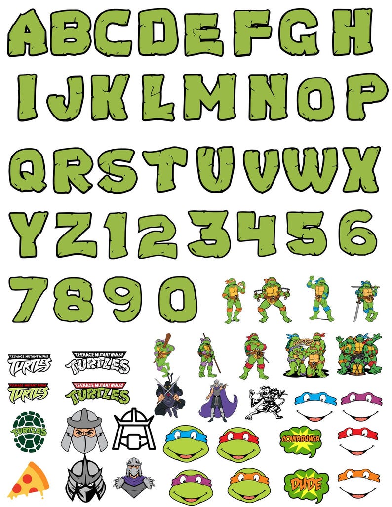 Ninja Turtle PNG, SVG Bundle 228 Files - Etsy