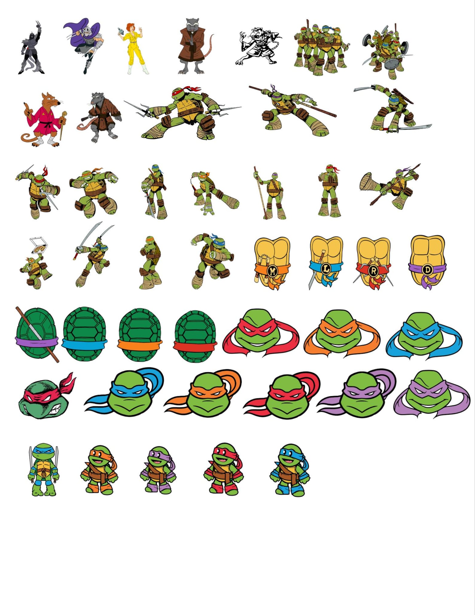 Ninja Turtle PNG, SVG Bundle 228 Files - Etsy