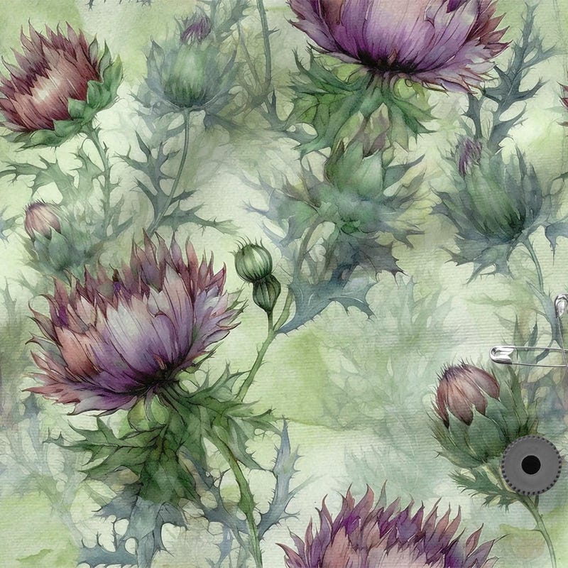 Thistle Fabric - Etsy