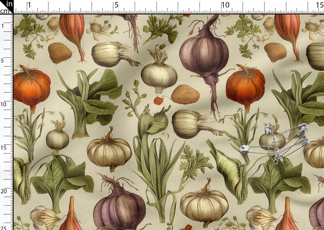 Vegetables Cotton 100%, Eco-print, Printed Cotton Fabric, Vegetables ...