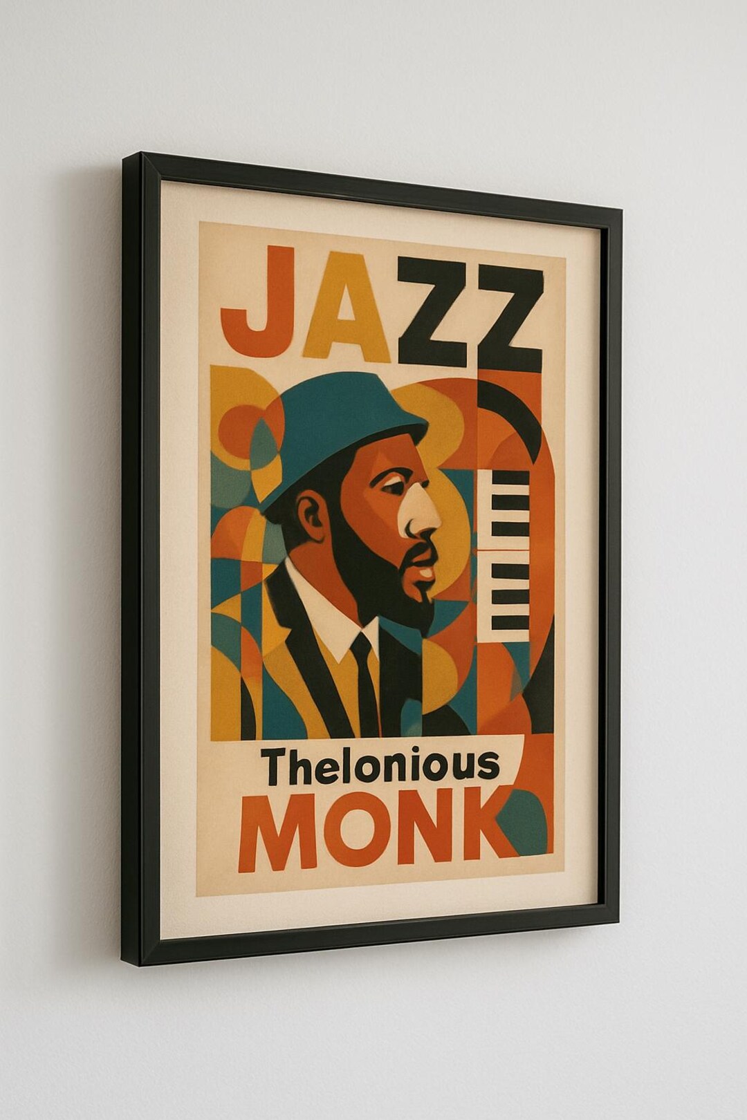 Thelonious Monk – Abstract Art Print Studio Deco Music Studio Art ...