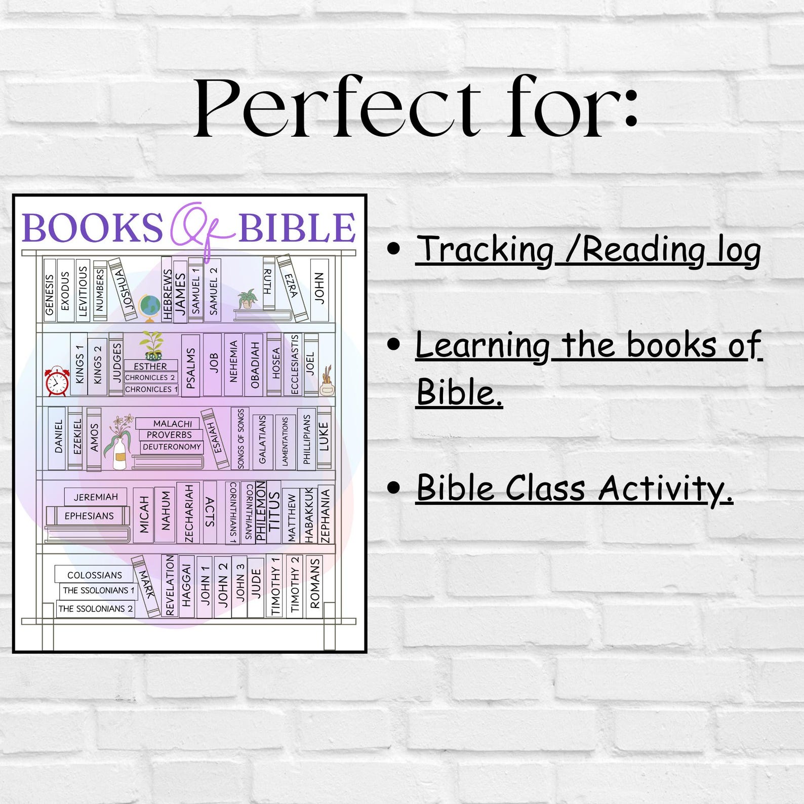 Printable Books of the Bible - Bible Bookshelf Coloring Printable ...