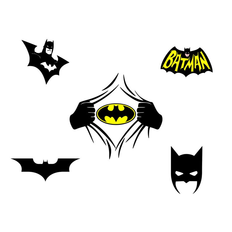 Bat Superhero Svg Bundle, Laser Cut Files Cricut, Instant Download ...