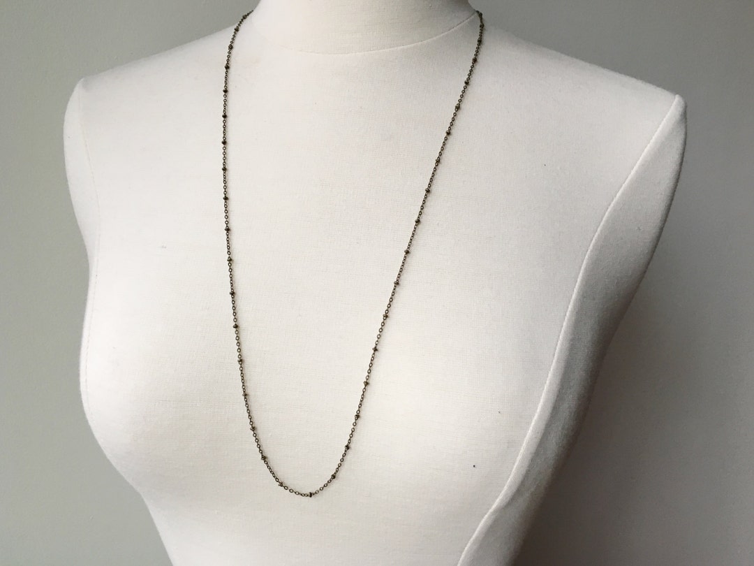 Simple Layering Necklace // Long Chain Necklace // Dainty Necklace ...
