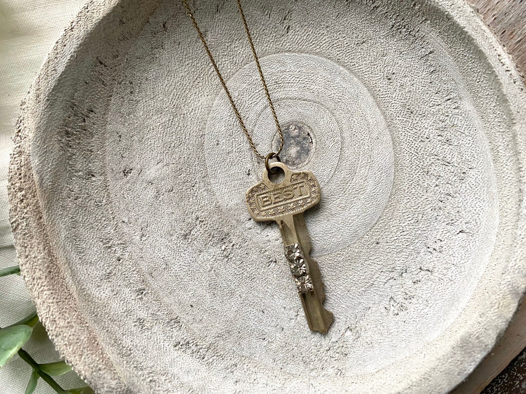 Womens Key Necklace // Old Key Necklace // Old Key Charm // Old Jewelry ...