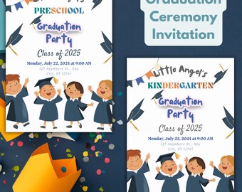 Graduation Party Invitation, Future is Bright Kindergarten Graduation ...