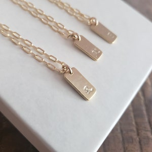 Minimalist Initial Unique Chain Necklace, 18k Gold Filled Chain ...
