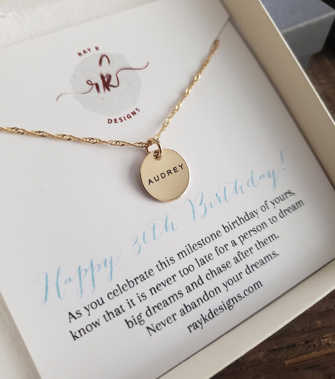 Minimalist Name Tag Necklace 18k Gold Filled Chain Simple - Etsy