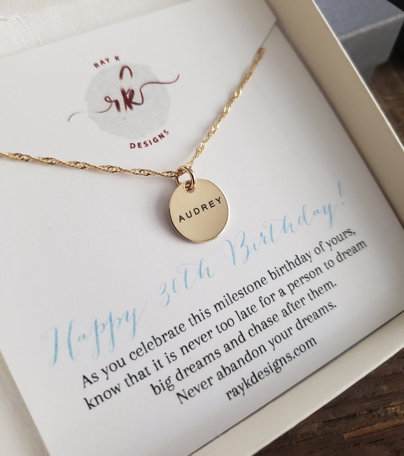 Minimalist Name Tag Necklace 18k Gold Filled Chain Simple - Etsy