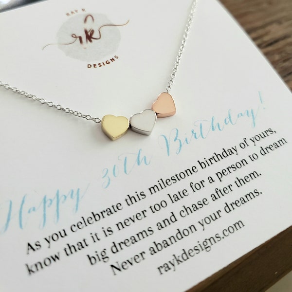 30th Birthday Daughter Necklace - Etsy