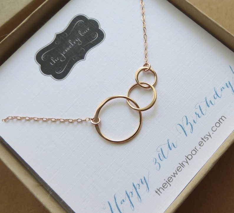 30th Birthday Gift For Best Friend Eternity Three Ring Etsy 30th-birthday-gift-for-best-friend-eternity-three-ring-etsy