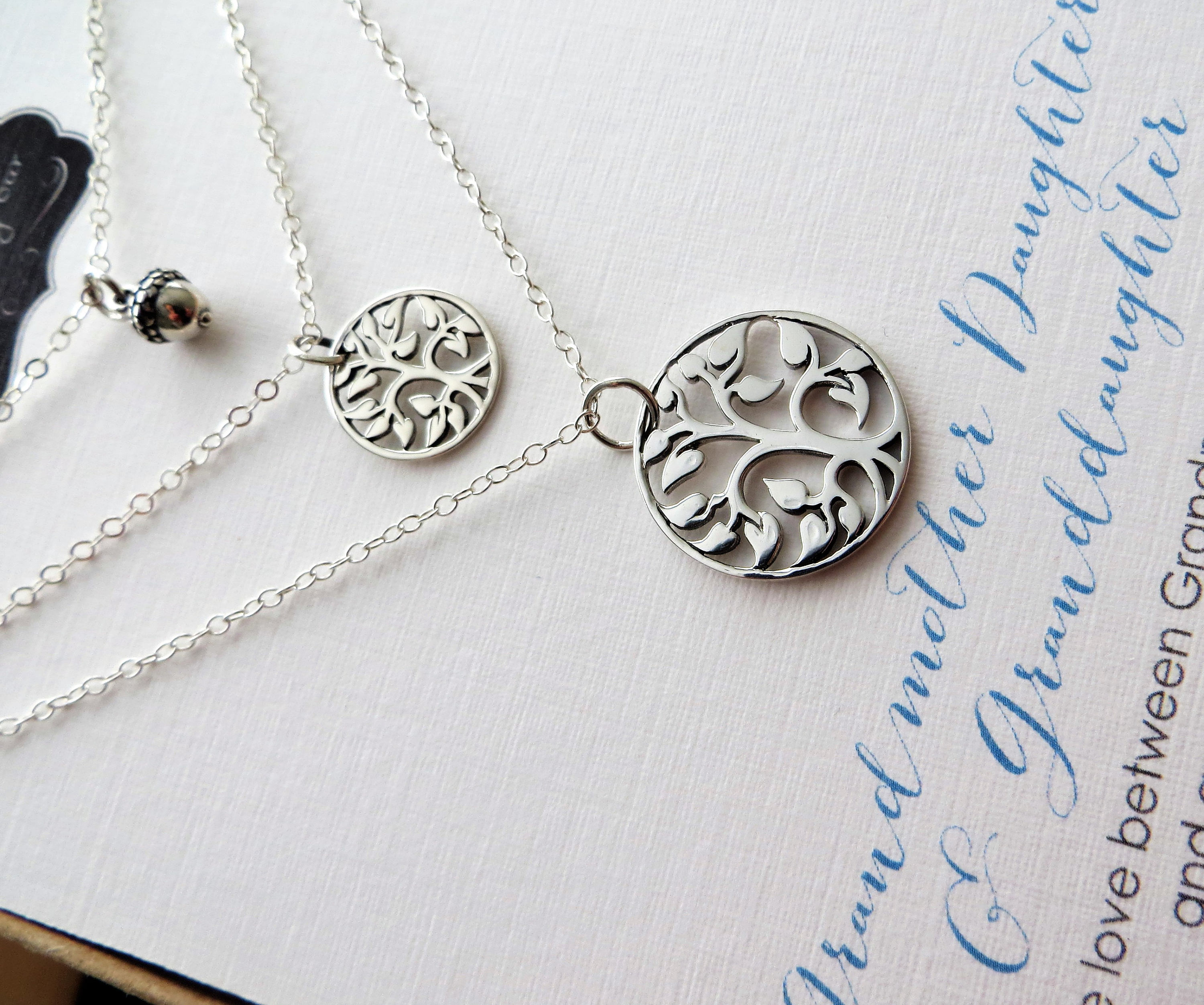 Generations Jewelry, Tree of Life Necklace, Acorn Set, New Grandmother ...