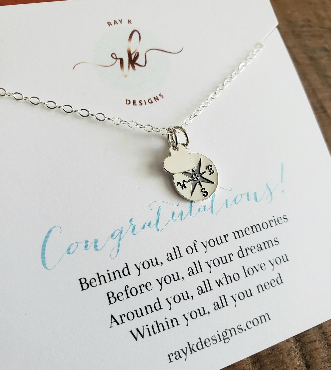 30th Birthday Gift for Women Compass Heart Necklace 30th | Etsy
