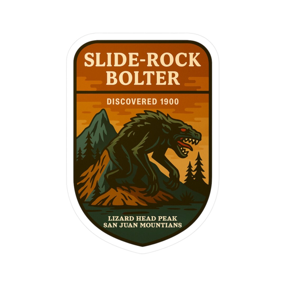 Slide Rock Bolter Patch Logo Kiss-cut Vinyl Decal | Monolithic National ...