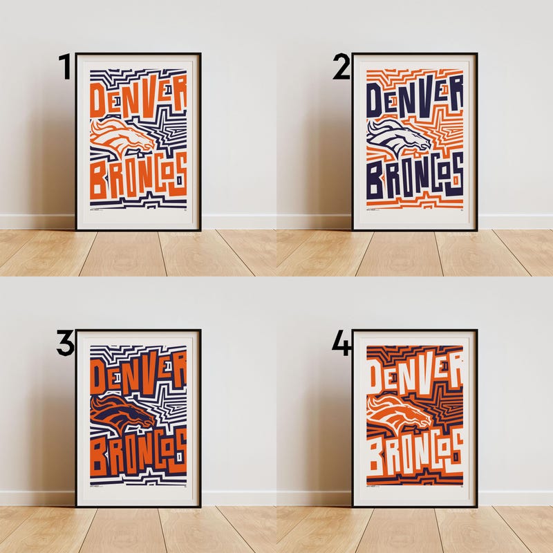 Denver Broncos Posters - Etsy