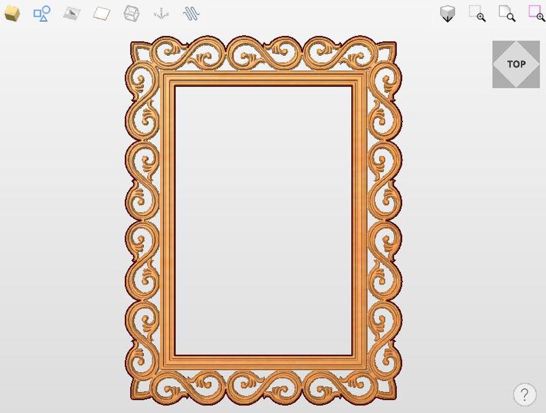 CNC Frame Design Digital File – 2D Carving, Quick Result. DXF for ...